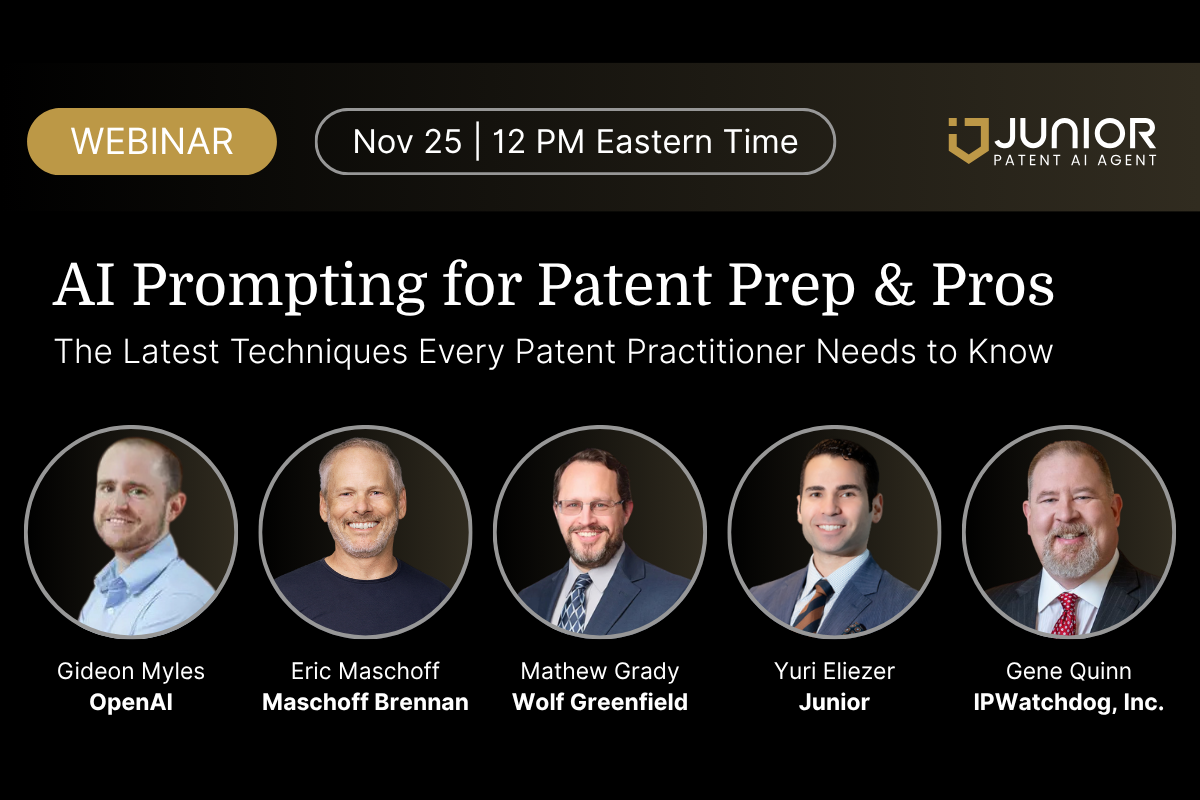 Webinar: AI Prompting for Patent Prep & Pros • Junior.law